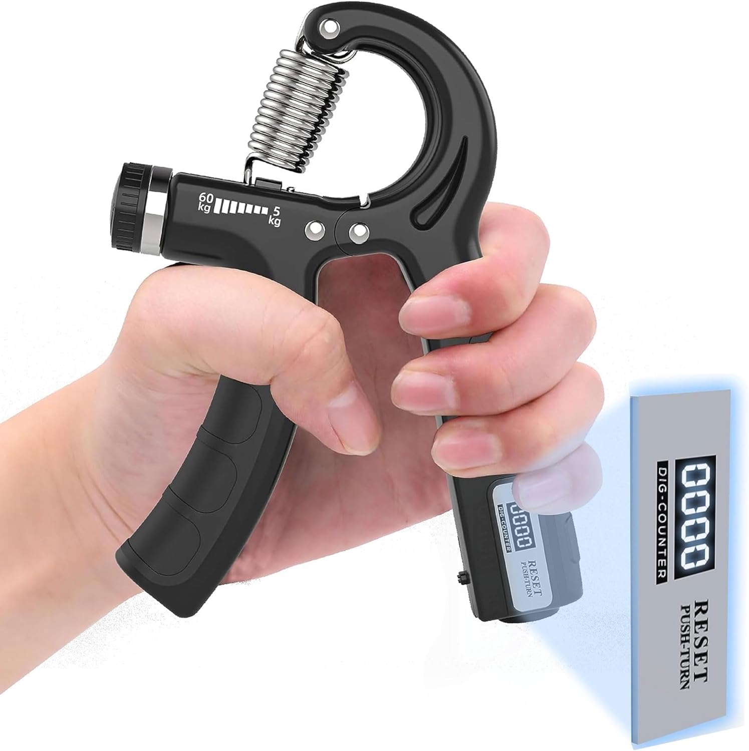 Digital Gripper, Hand Grip Strengthener with Adjustable Resistance ...