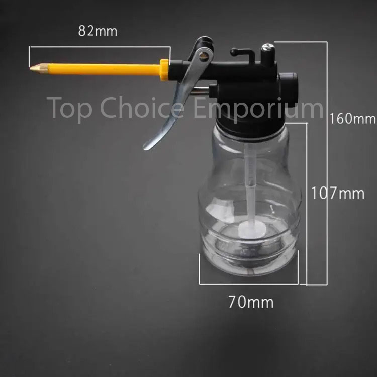 Oiler Lubricator Machine Oil Pump 200ml Transparent Plastic Bottle Pot ...