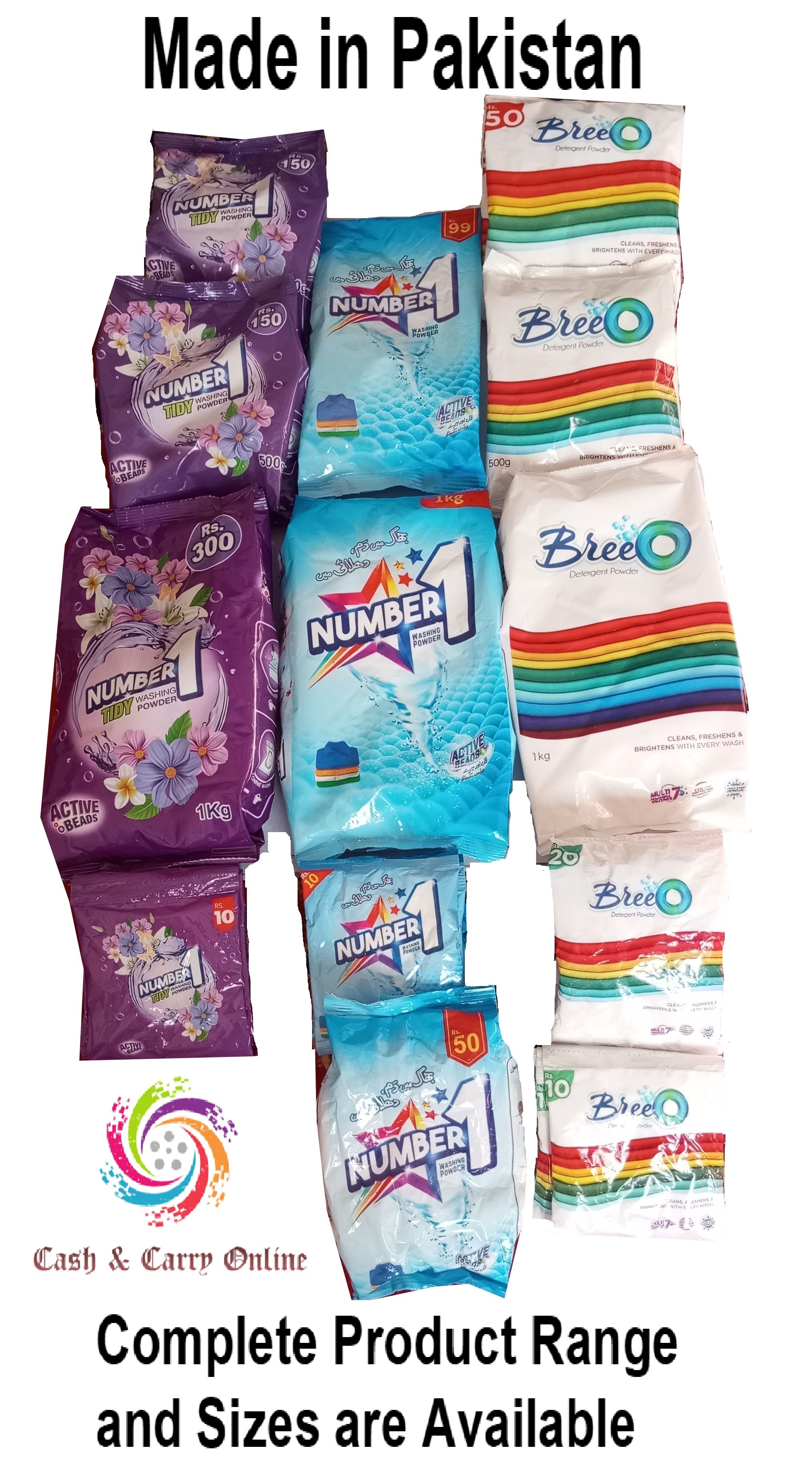 Number 1 Washing Powder 1 kg (1000 g) Higly Recommended for Clean ...
