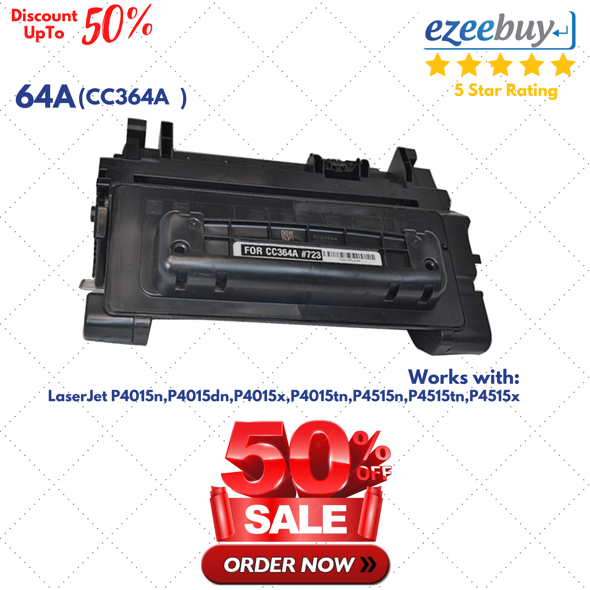 HP 64A CC364A Black LaserJet Toner Cartridge | Daraz.pk