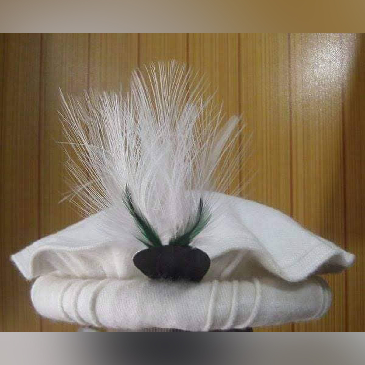 Handmade Original Wool Chitrali Cap Pakol Hat Peshawari with feather ...