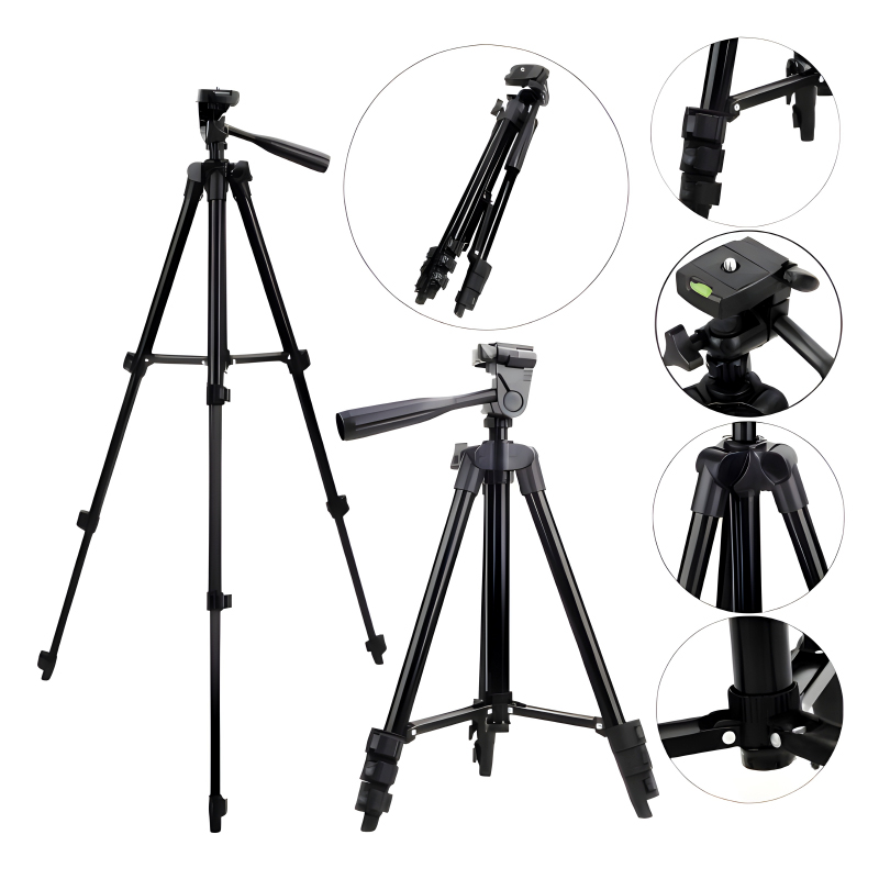3301 Multi-Functional Professional Lightweight Portable Tripod Stand ...