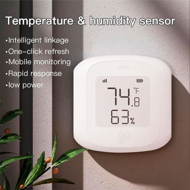 Tuya Smart Zigbee LCD Temperature and Humidity Sensor Smart Temperature ...