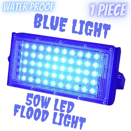 Flood Light Blue Light 4500LM Waterproof IP66 For Outdoor AC 220 50W ...