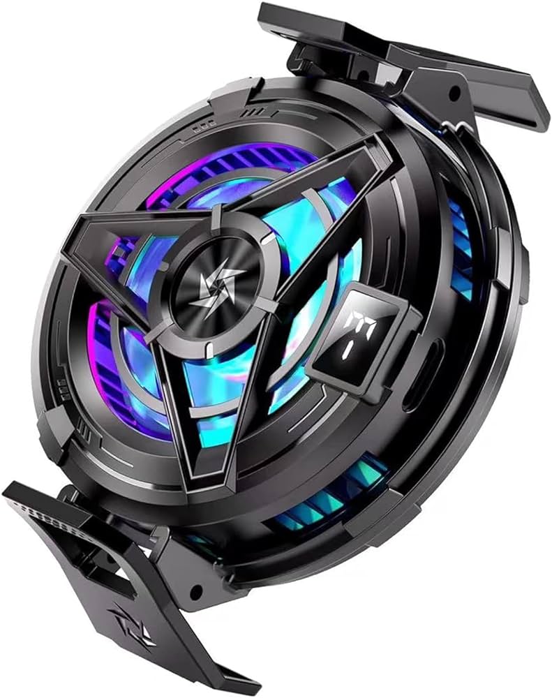 sl-17Sounce Phone Cooler Gaming Fan, Led Gaming Mobile Cooler Fan with ...