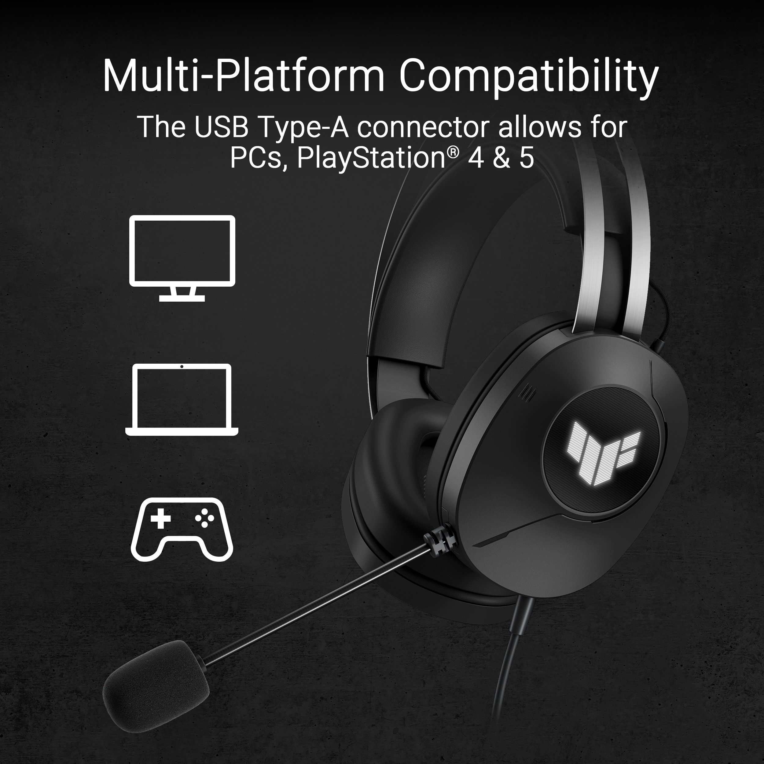 Buy ASUS TUF Gaming H1 Gen II Wired Gaming Headset (A302) with 40 mm ...