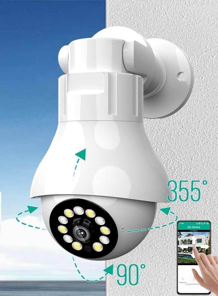 Wireless IP Camera 360 view Rotatable, HD WiFi CCTV Surveillance Camera ...