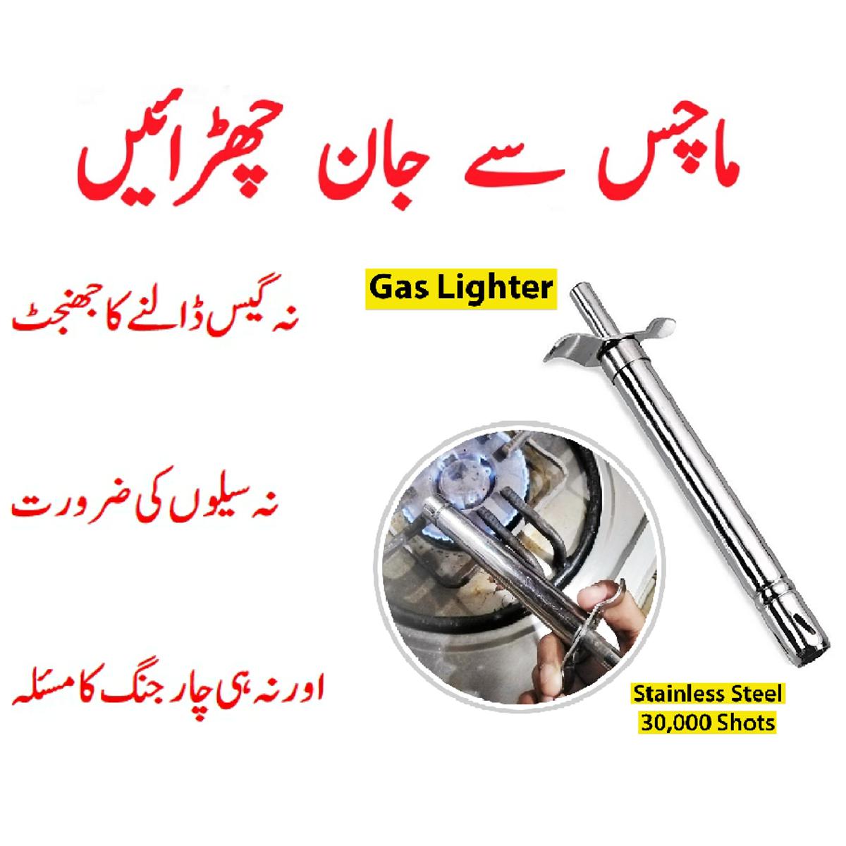 Lighter for Gas Stove + Knife - Metallic Kitchen Lighter for Ignition ...