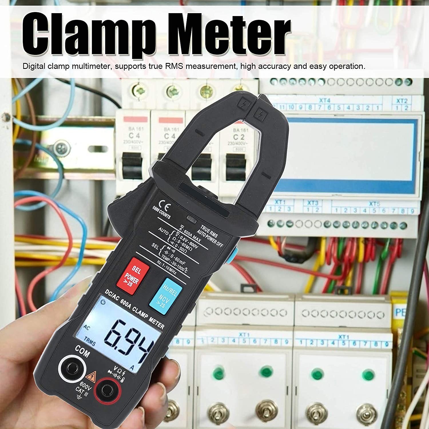 TRMS Multimeter ZKH Digital Clamp Meter - 1000A With VFD & Inrush ...