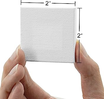 6 Piece Of 2X2 Inches Canvas For Painting - 2 x 2 Canvas Board | Daraz.pk