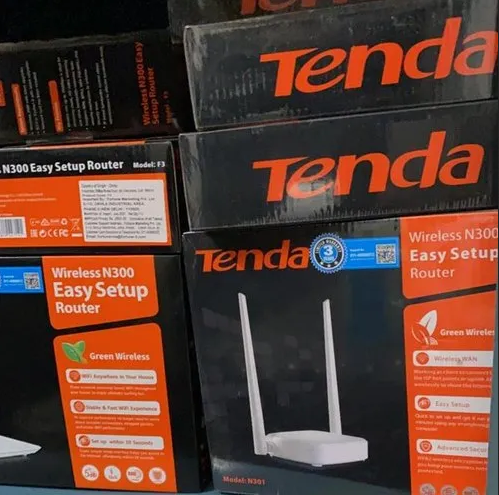 Tenda N301 Wireless Easy Setup Router Double Antenna - White | Daraz.pk