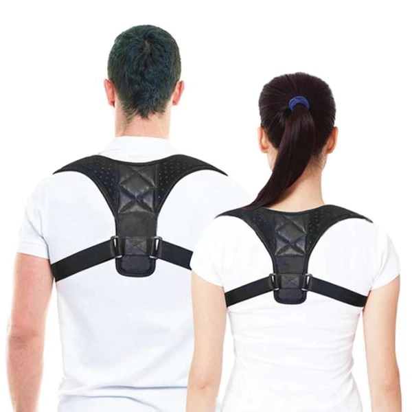 Adjustable Upper Back Shoulder Support Posture Corrector Spine Corset ...