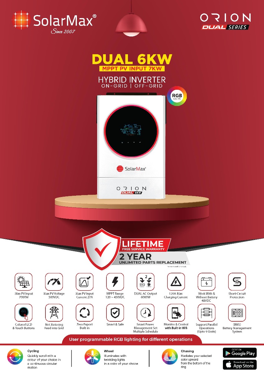 SOLAR MAX ORION 6KW PV7000 | Daraz.pk