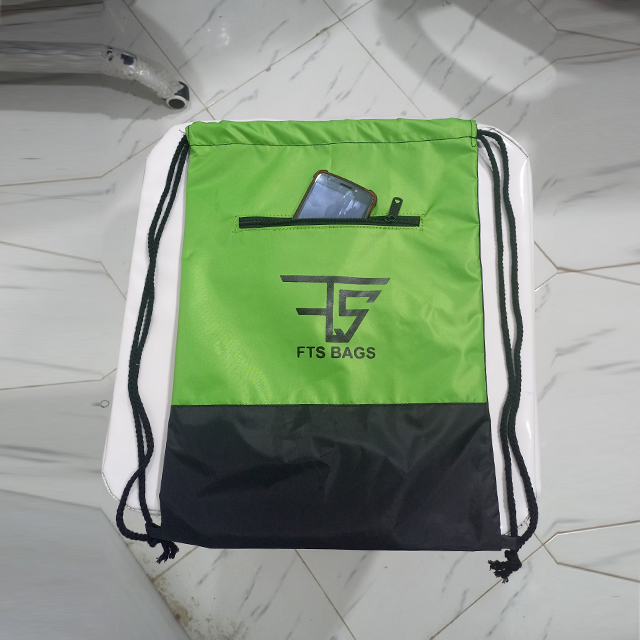 FTS Drawstring Bag with pocket / Sling Bag / Dori bags | Daraz.pk