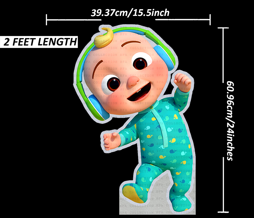 JJ Character in Thermocol Standee For Cocomelon Theme Based Birthday ...