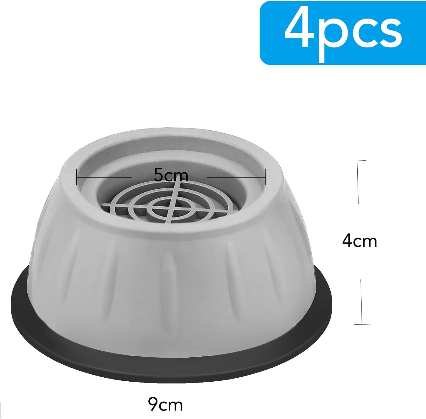 Pack of 4 Washing Machine Foot Pads, Washing Machine Vibration Damper ...