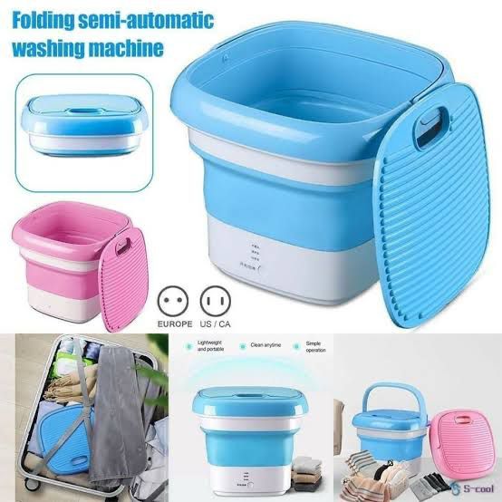 Mini Foldable Washing Machine with Spin Dryer - Portable 2 Kg Capacity ...