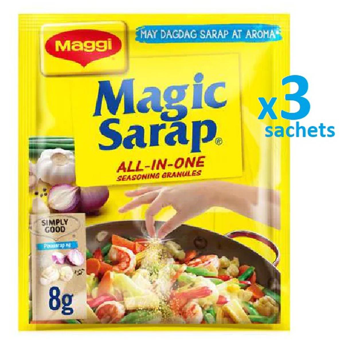 Magic Sarap All-in-One Seasoning Granules (Filipino Spices) 8g x 3 ...