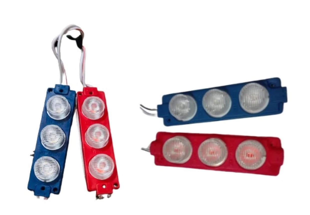 Universal High Quality Red and Blue Flasher Light Waterproof 12V LED ...