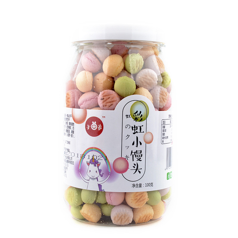 Xiaoqujia Rainbow Small Mantou Biscuits 100g Color Ordinary Tough ...