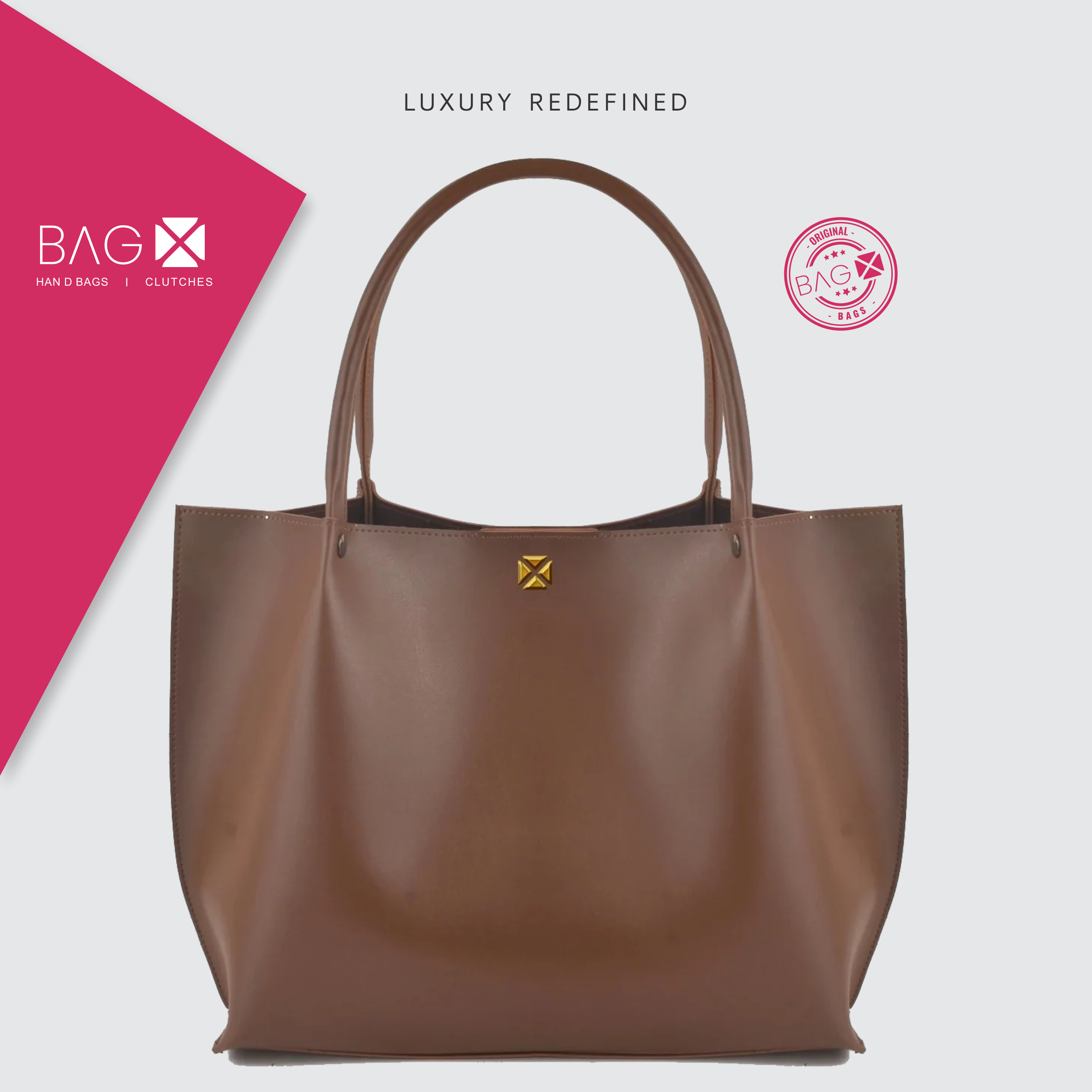 Bag X OXI Brown Tote Bag For Women | Daraz.pk