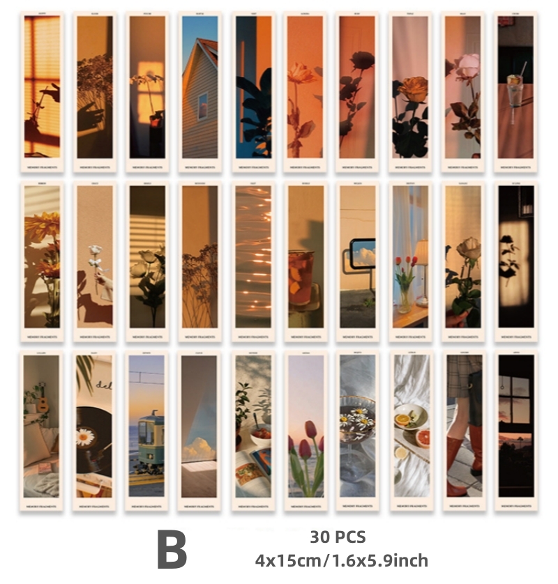 Sweet Journal 30PCS Warm Series Paper Card Bookmarks for Books Holder ...