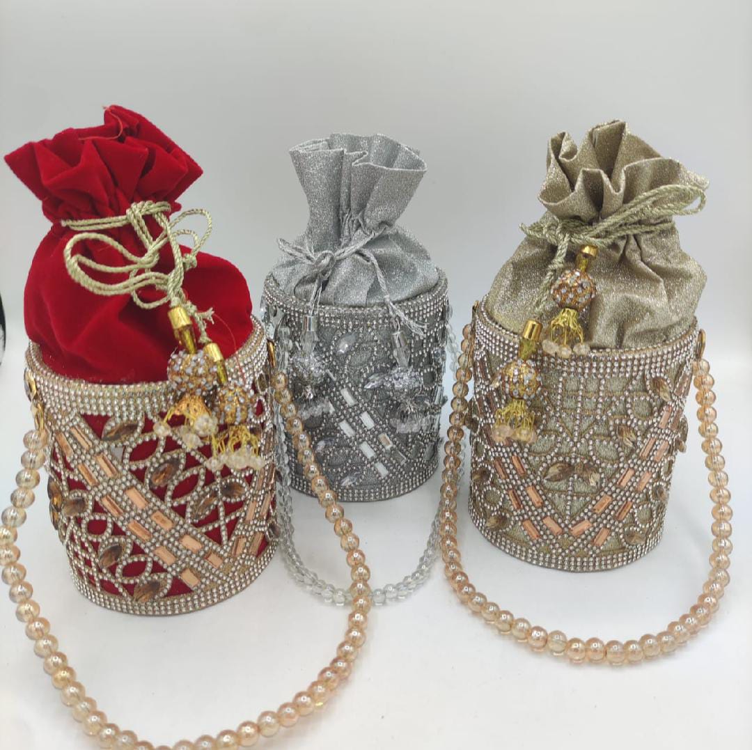 U.S BUY Designer Traditional Hand potli fancy embroidery clutch bag for ...