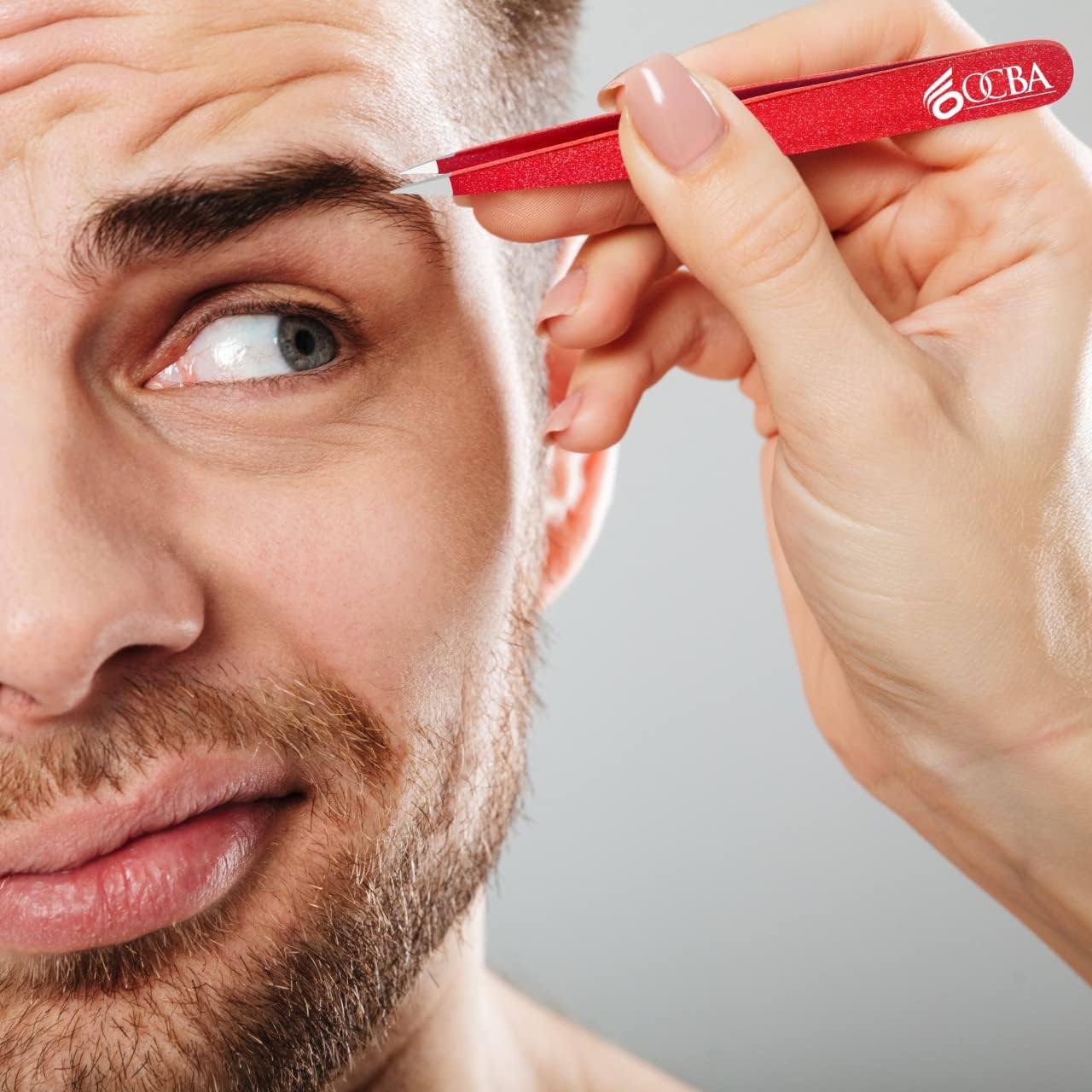 4 Pcs Red Tweezers for Facial Hair Women & Men for Precise Grooming of ...