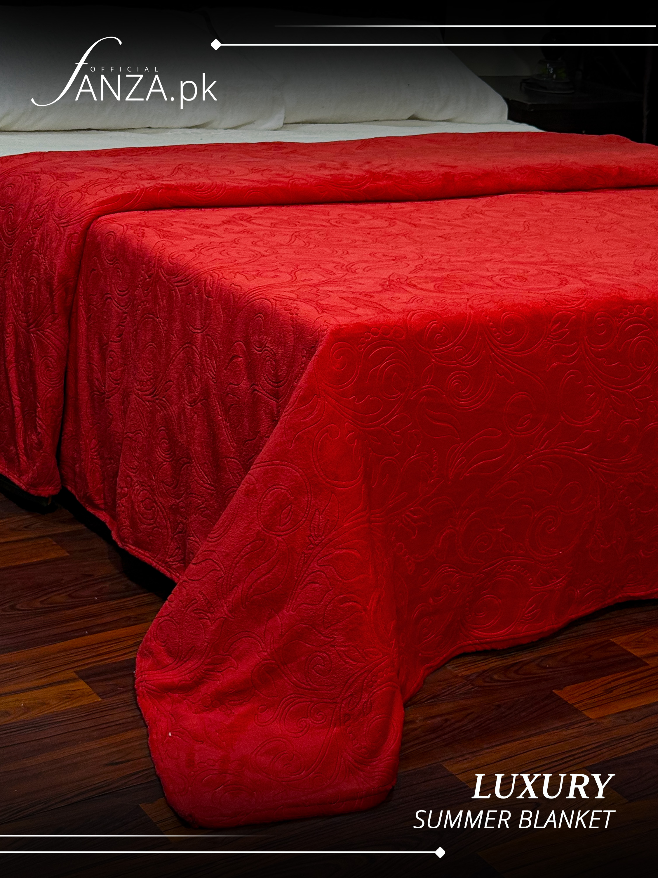 Sumptuous Embossed Double Bed King Size Blanket - Luxury Quality Fleece ...