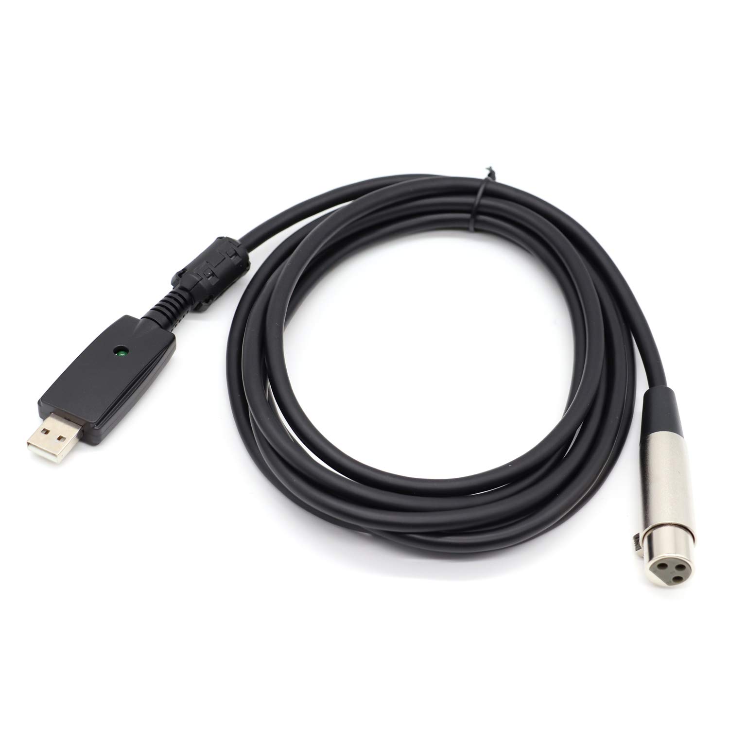 USB to XLR Microphone Cable - 3 Pin Mic Link Converter Cable Studio ...