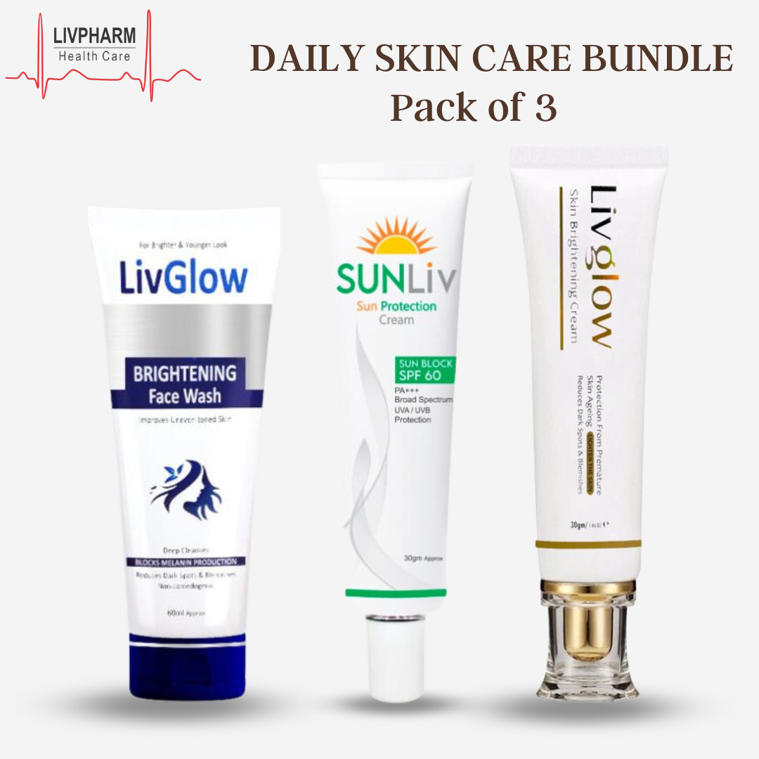 Pack of 3 Liv Skin Brightening Bundle (For Men & Women) - LivGlow Skin ...