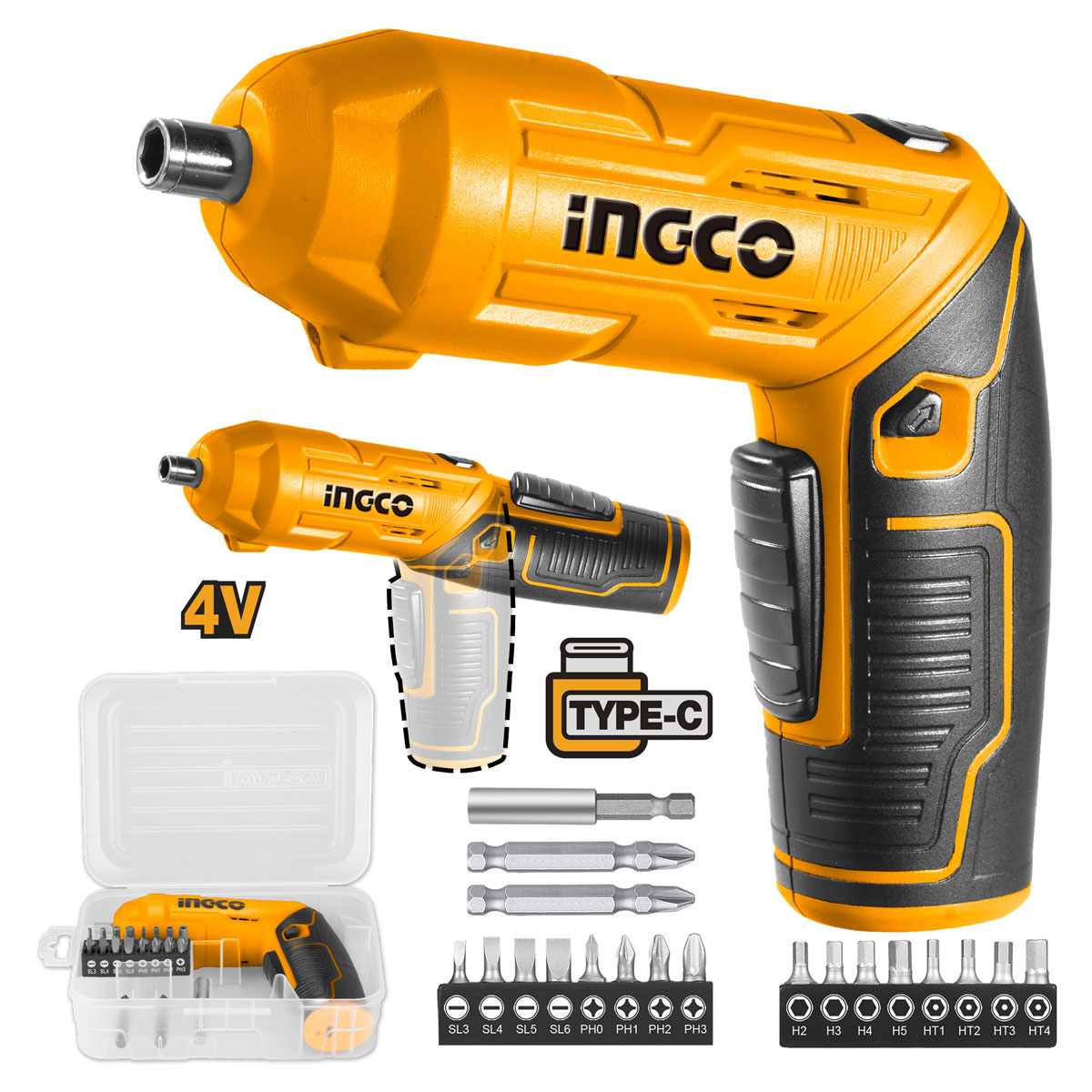 Ingco 21 Pcs Lithium-Ion cordless Screwdriver | Daraz.pk