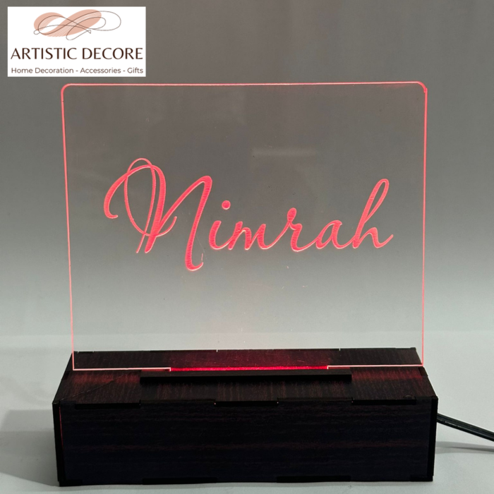 Customized Lamp Name Frame Table Top LED Name Lamp ACRYLIC NAME LAMP ...