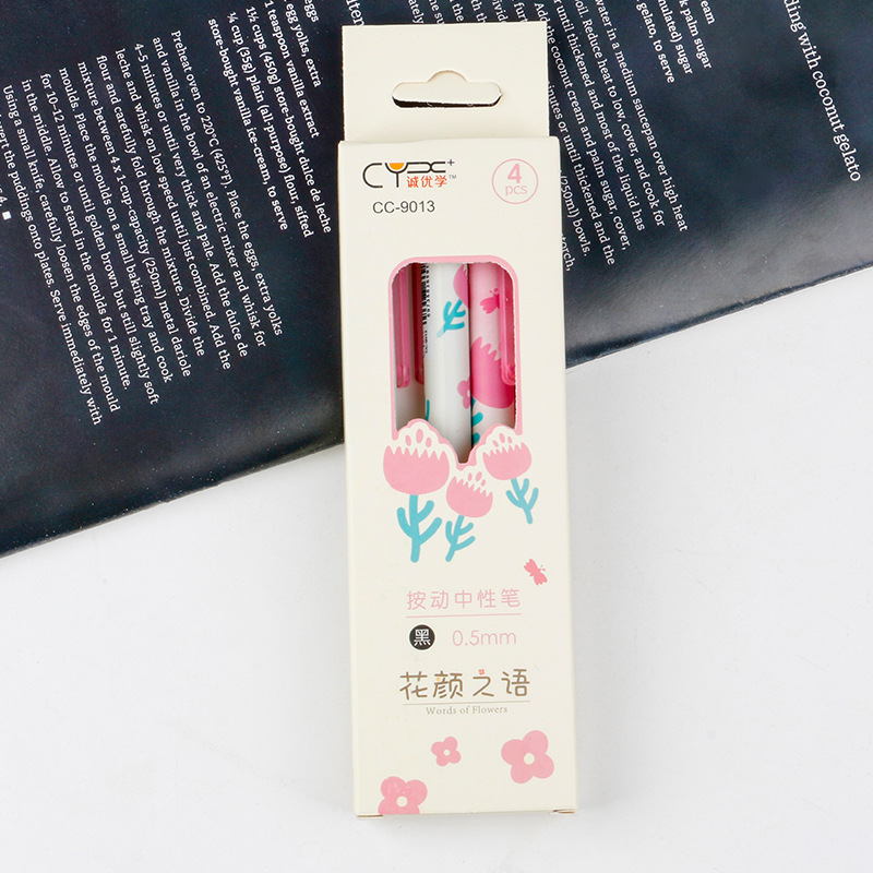 Aesthetic Flower Push-Button Gel Pen | Daraz.pk