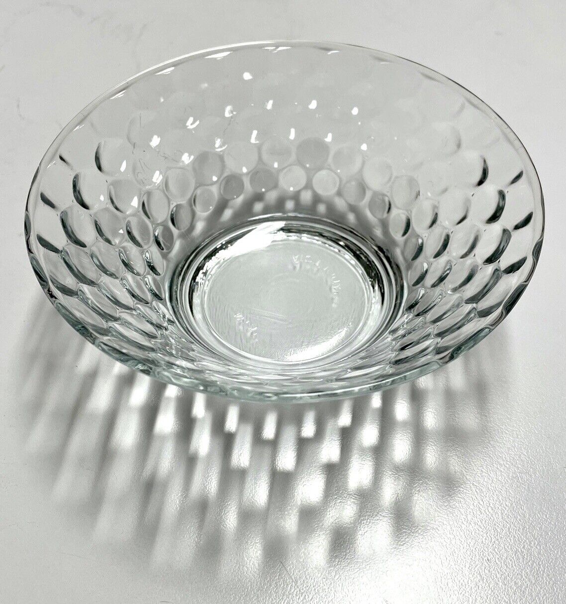 Glass Salad Bowl round shape 8 inch Round Mixing Bowl Deep Serving Bowl ...