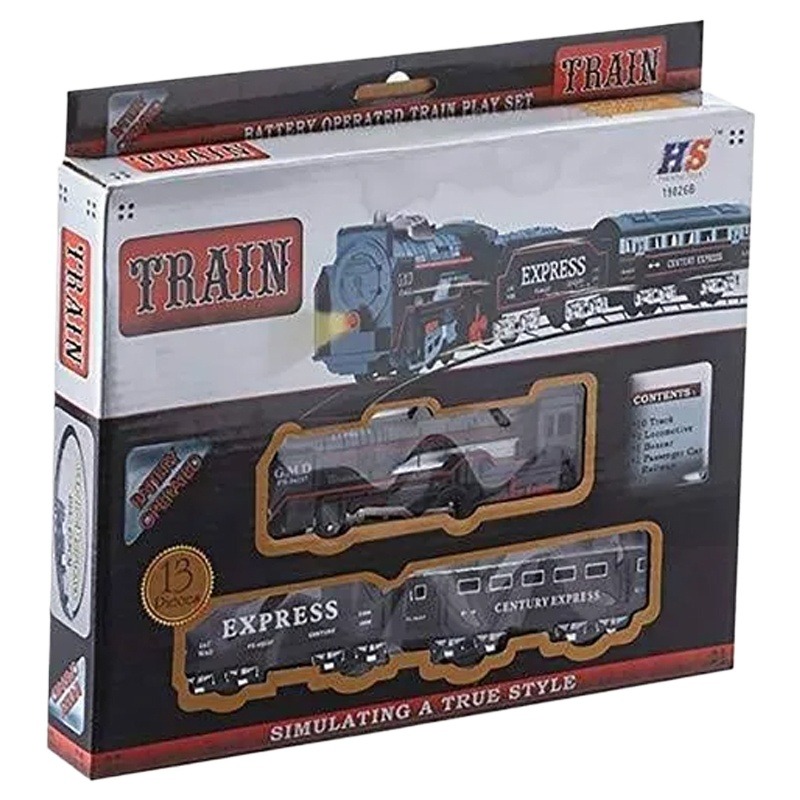 Express Train Toy Set For Kids | Battery Operated Black Train Toy Set ...