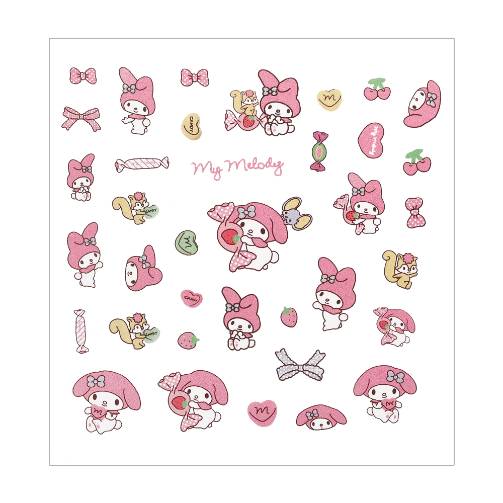 1/4PCS Cartoon DIY Transparent Sticker Sanrio Kuromi Hellokitty ...
