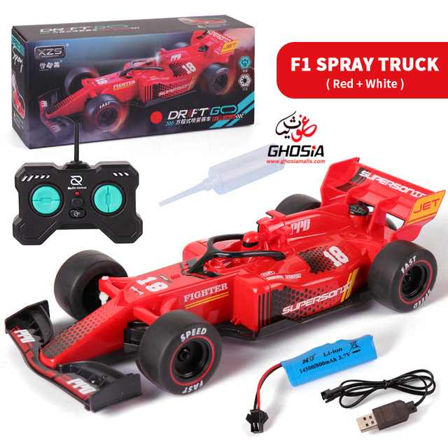 Drift spray Formula1 Model 1:18 Scale High-Speed Rechargeable & Remote ...
