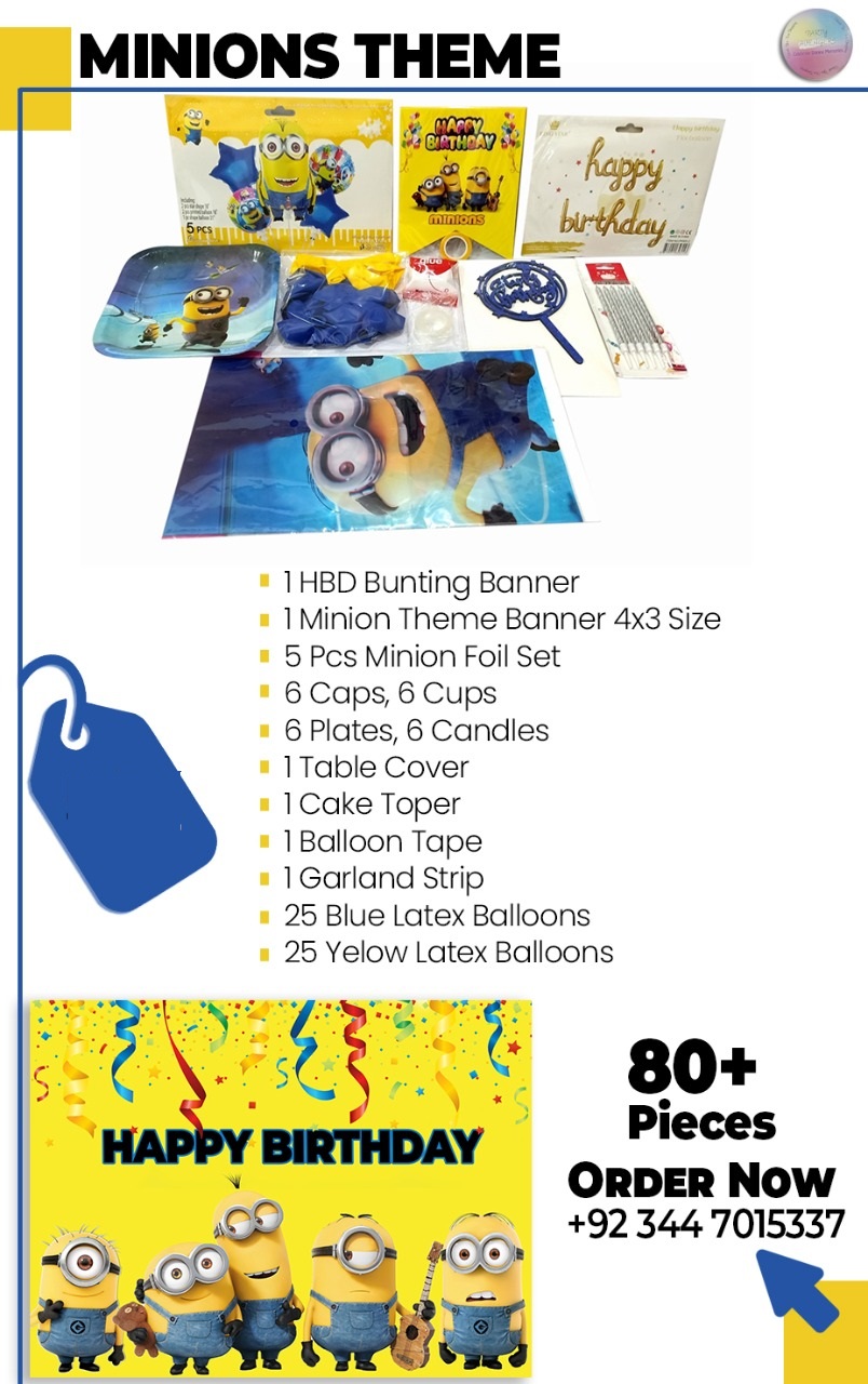 Full Pack of Birthday themes for Boys Charcters ,Baby boss theme, cocomelon theme, Spider Man ...