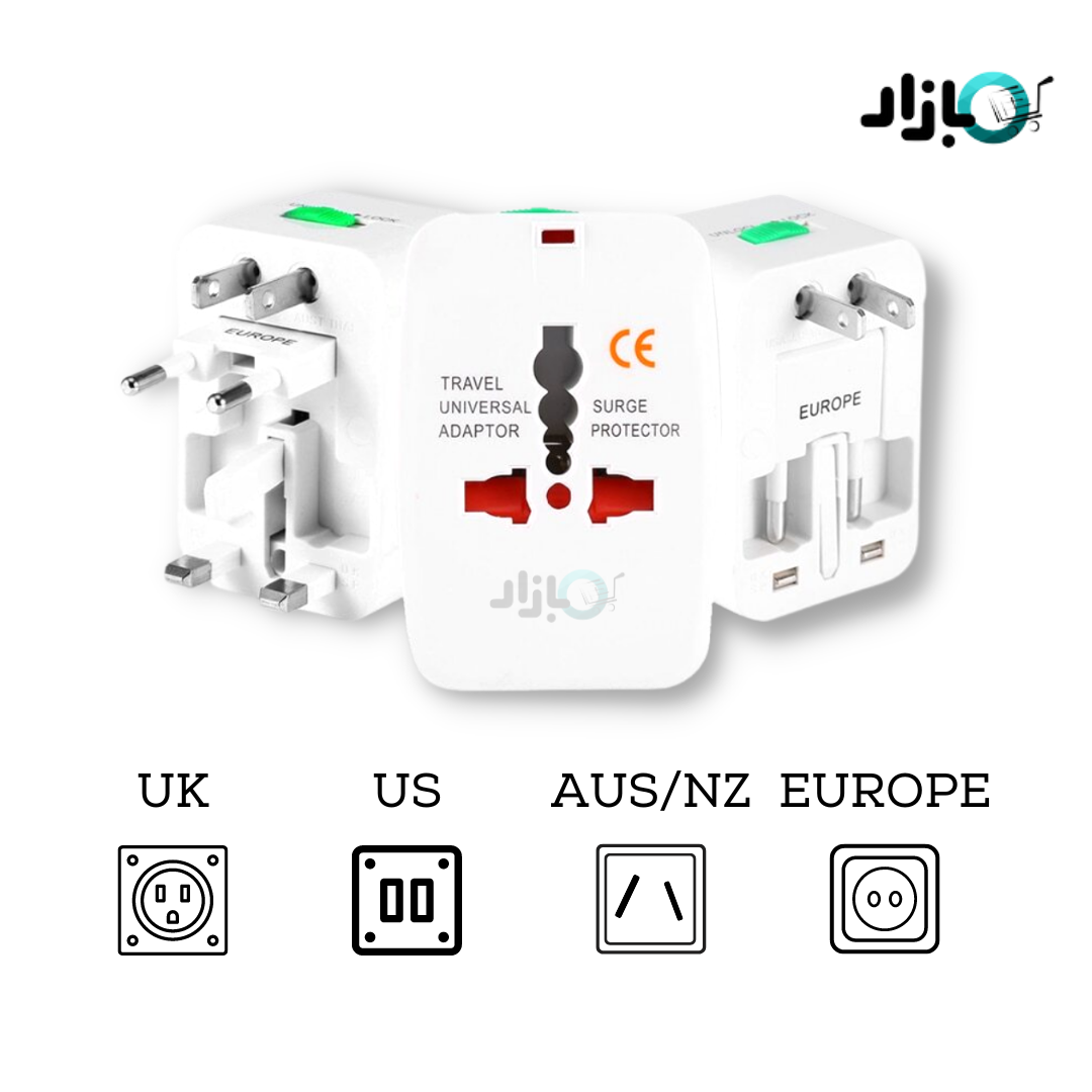 Multi Travel Adapter Universal, Multi plug socket and Converter, All-in ...