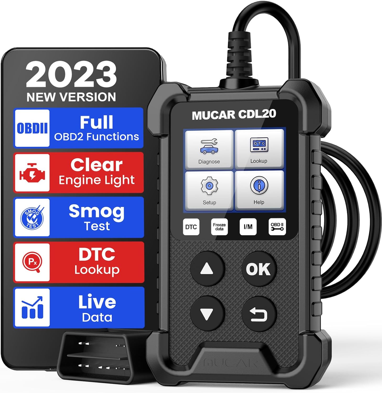 OBD2 Scanner MUCAR CDL20, Diagnostic Scan Tool for All OBD II Protocol ...