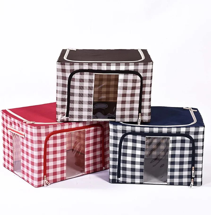 Imported Jumbo Saree/Lehenga/Woolens Storage Box (66 Liters) Foldable ...