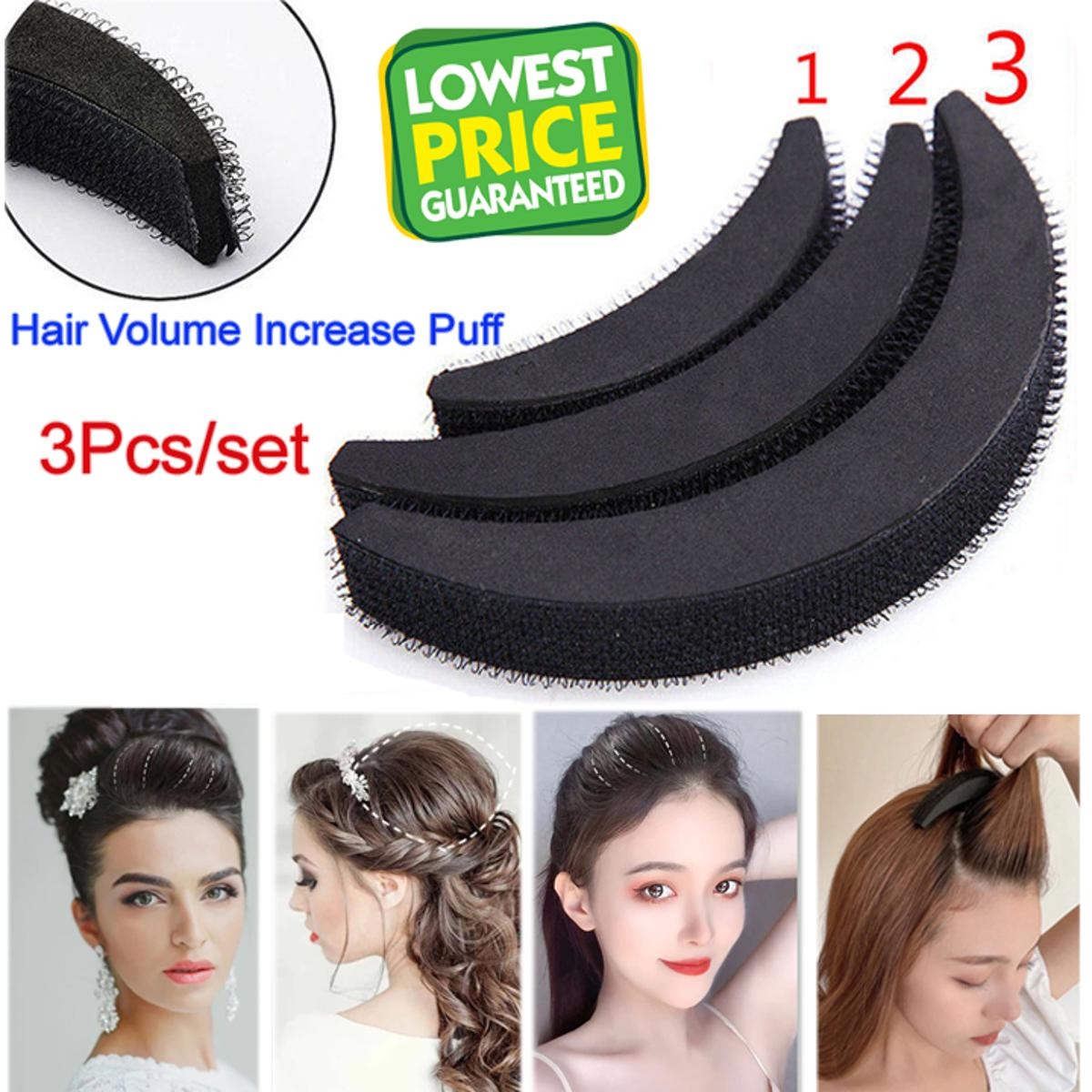 HD Quality 3 PCS Bangs Increase The Cushion To Make A Fluffy Look Hair ...