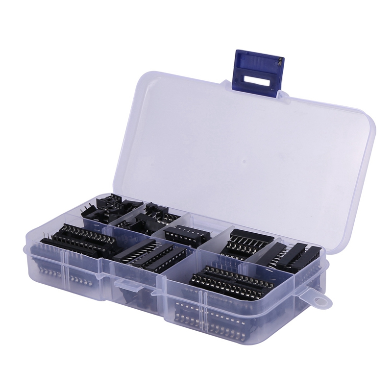 ZOROOM 132Pcs DIP IC Sockets Adaptor Solder Type Socket Kit 6,8,14,16 ...