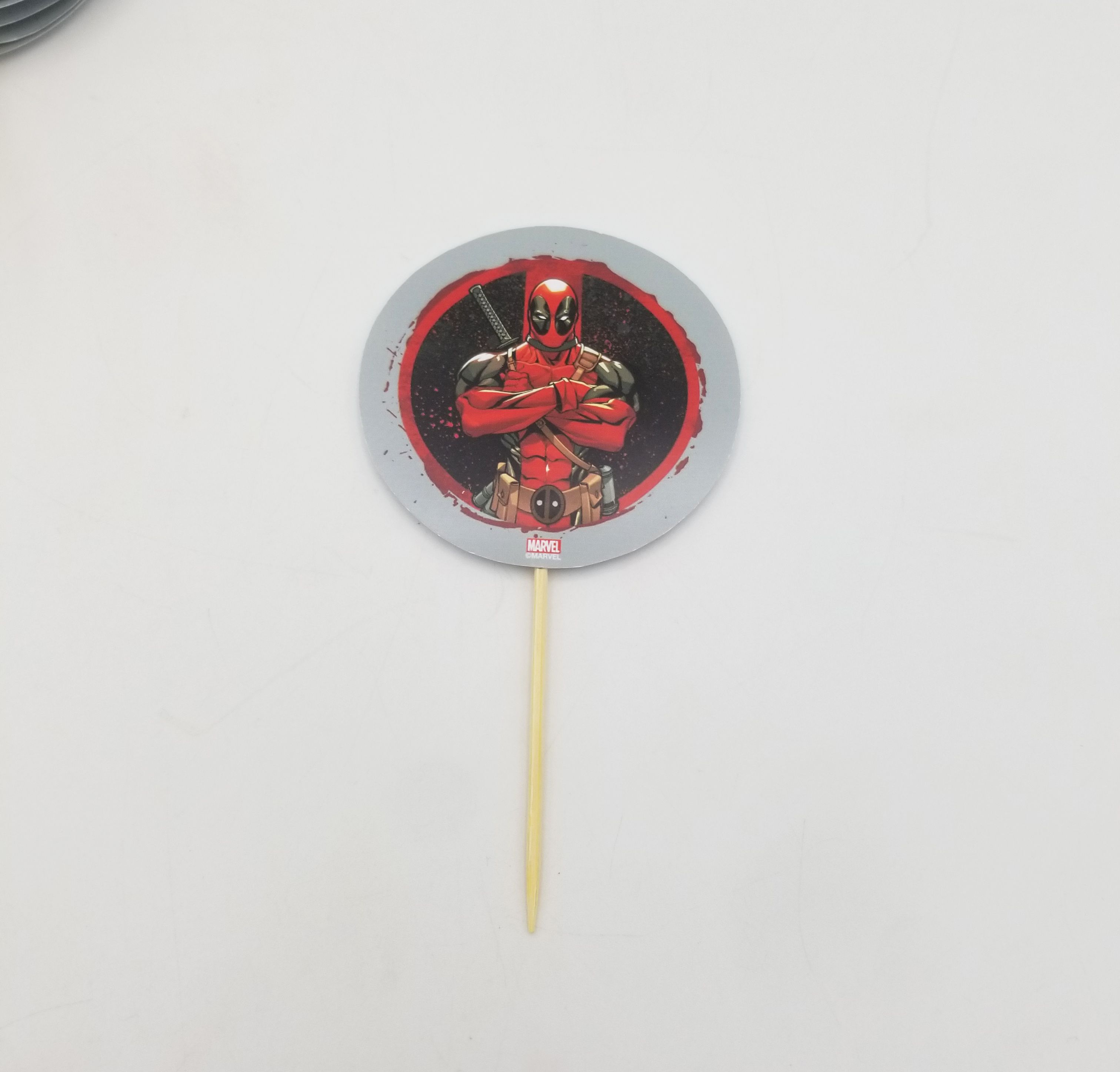DEADPOOL THEME CUPCAKE TOPPERS PACK OF 10 CUPCAKE TOPPERS | Daraz.pk