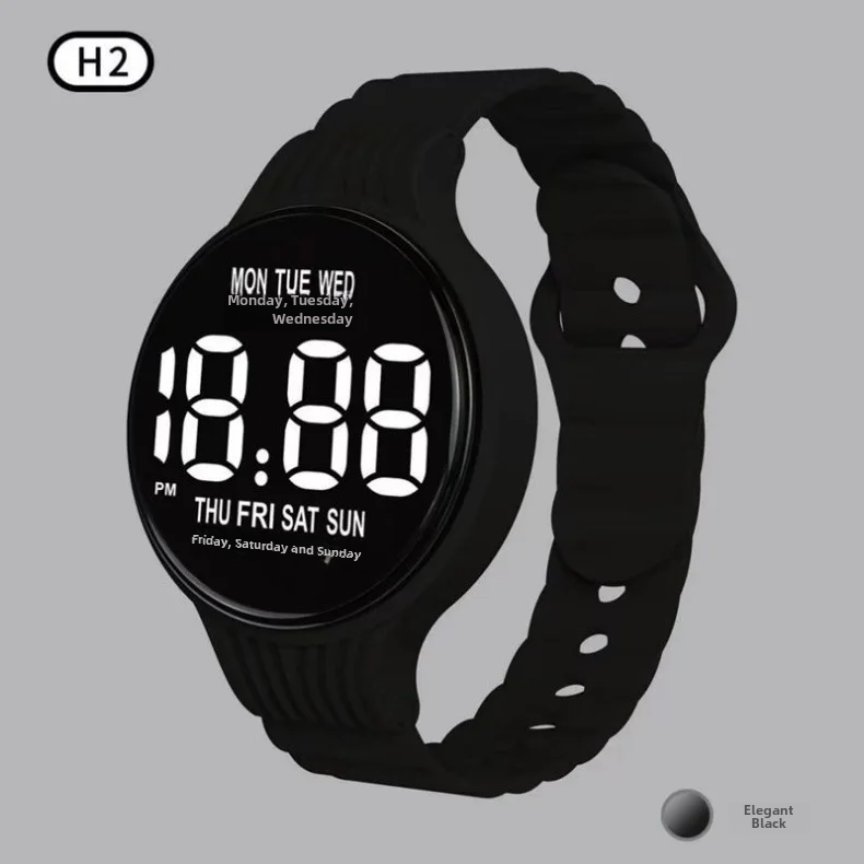 MWC New Arrival 2022 Fashion Women Men mesh Touch Led Bracelet Digital ...