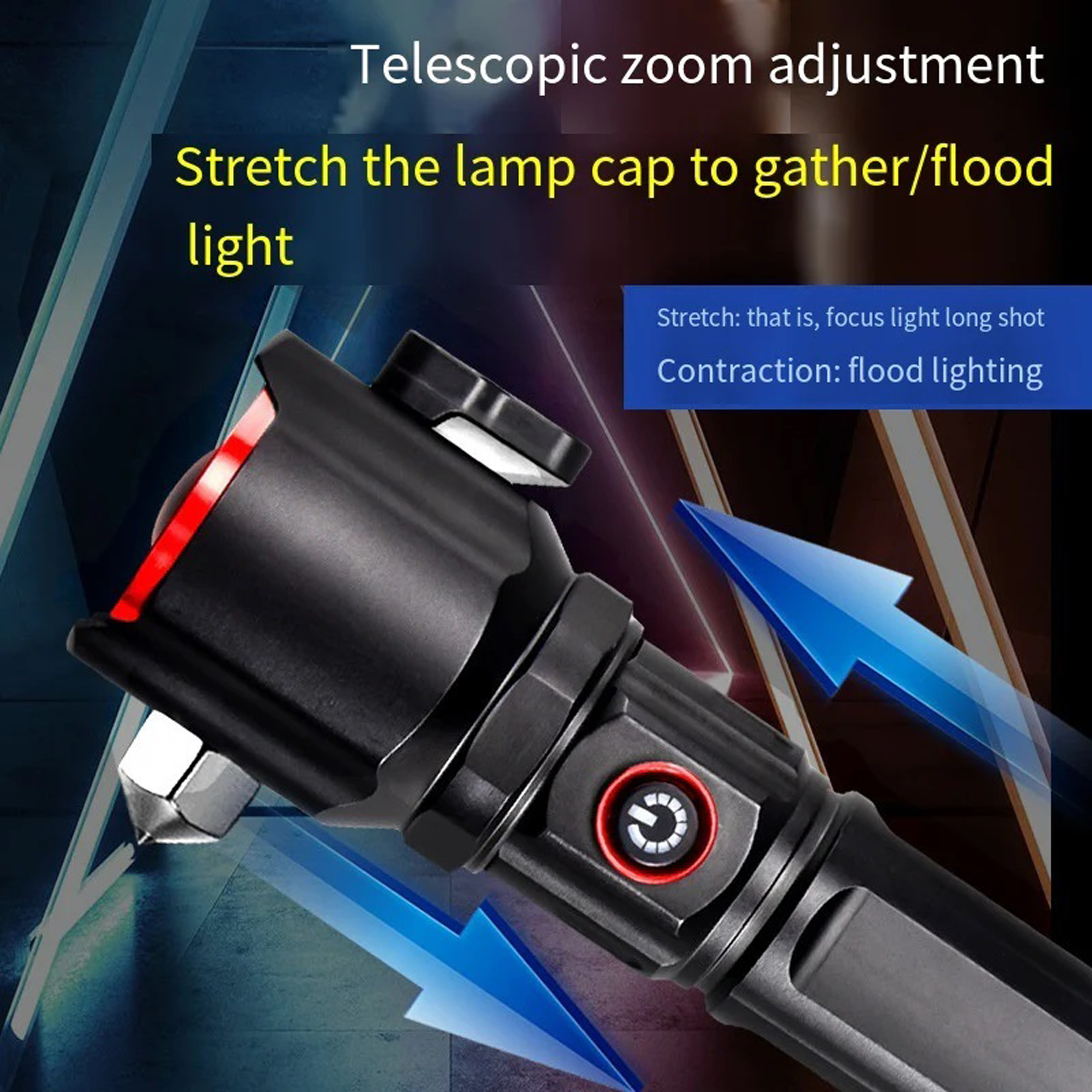 USB Rechargeable Zoomable LED FLASHLIGHT TORCH - Original 1KM Range ...