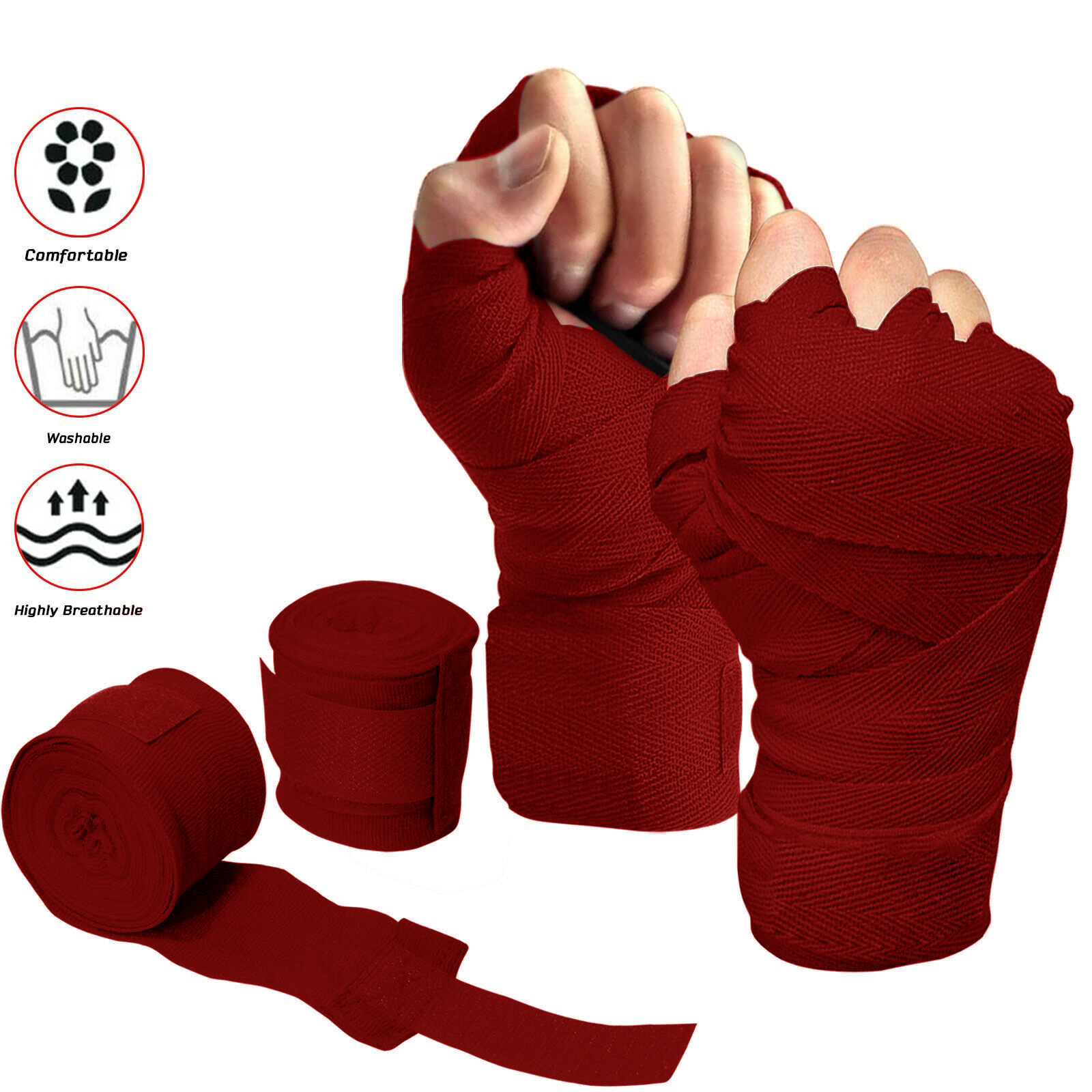 Pair of Hand wraps, Weightlifting , boxing patti, boxing gloves wraps ...