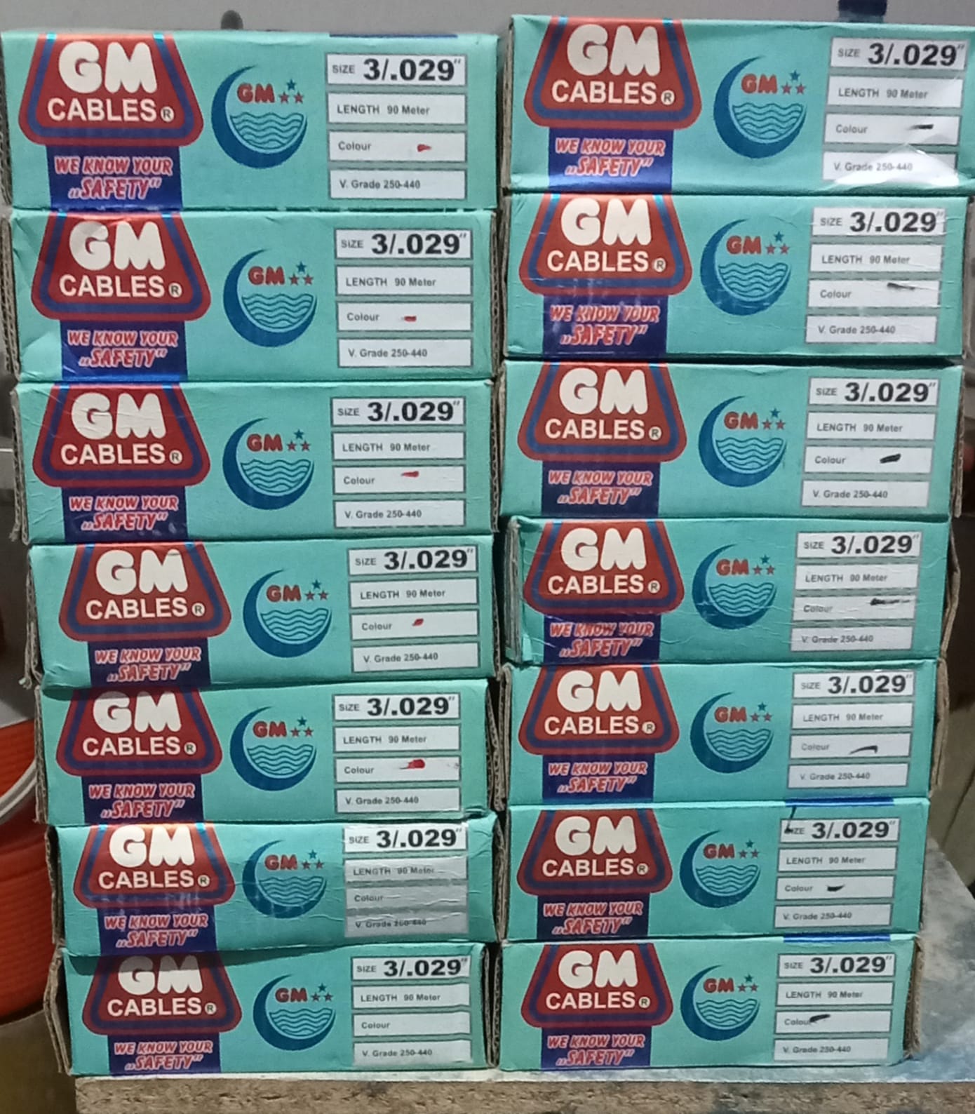 GM cables (3/.029, 7.029, 4mm, 6mm, 4mm DC, 6mm DC) Electric house ...