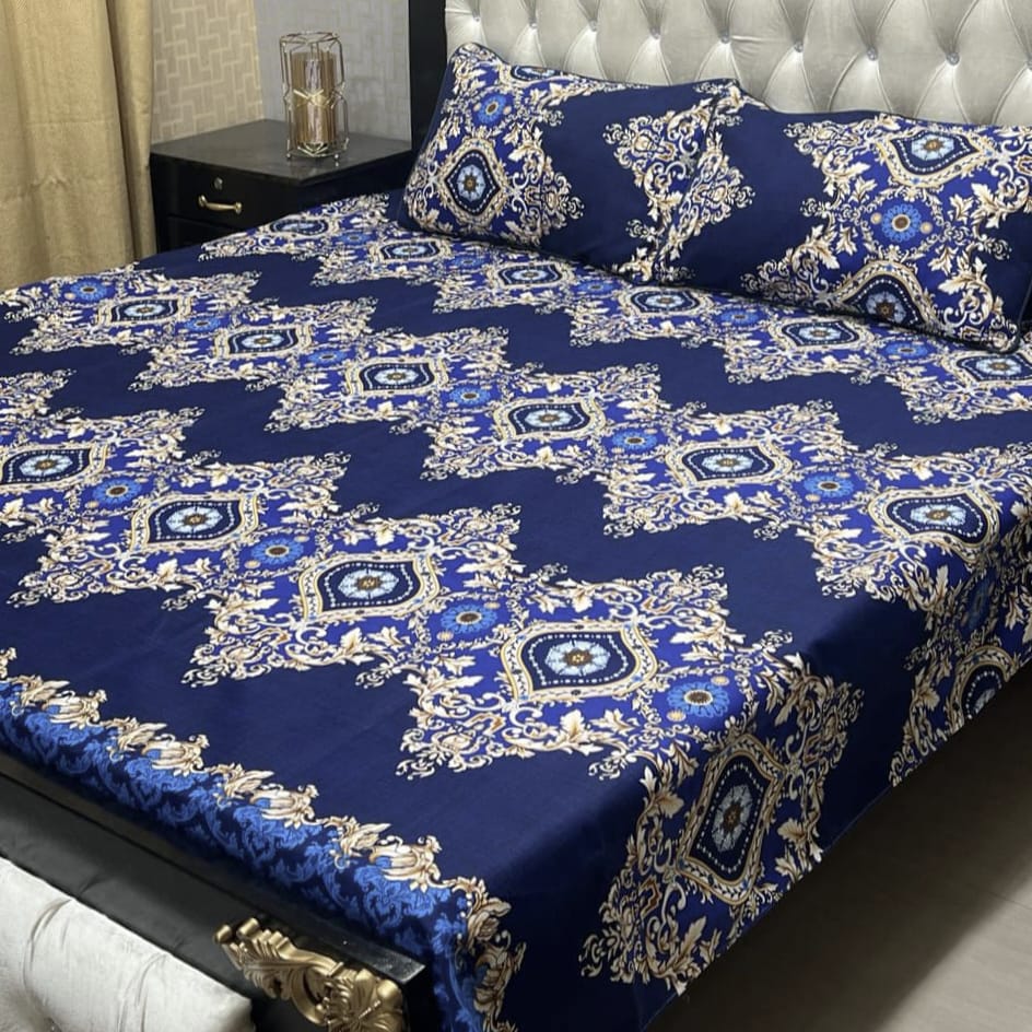 New Desion Cotton Crystal Bed Sheet - Standard Size | Daraz.pk